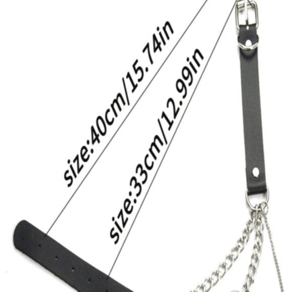 Arzo | Accessories | Cross On Lock Leather Chain Necklace | Poshmark